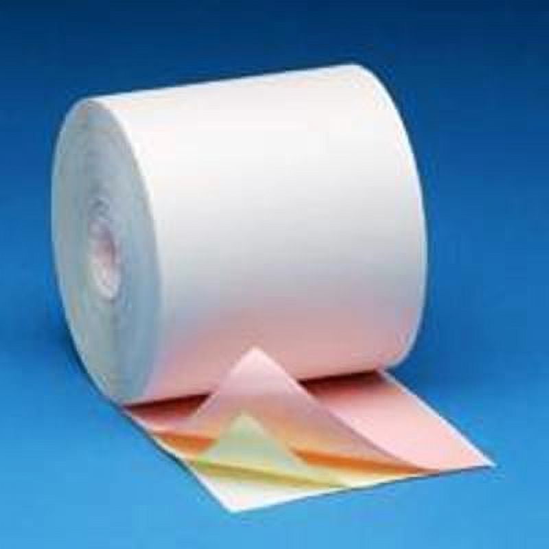 3 Ply White/Canary/Pink (50 rolls /case), 3 in. x 70 ft. length x 11/16 ...