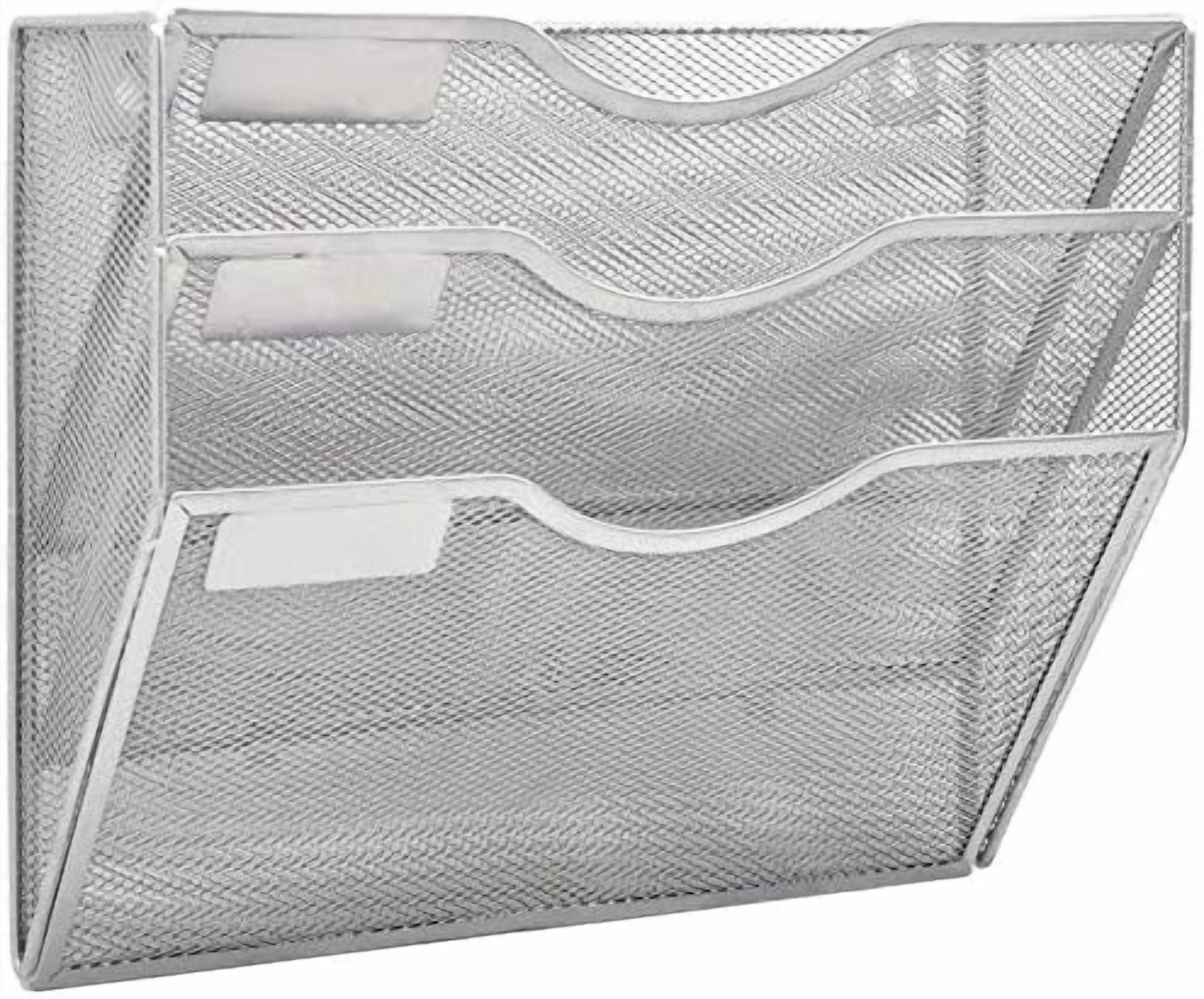 3 Pocket Mesh Hanging Wall File Organizer, Wall Mounted Mail Paper ...
