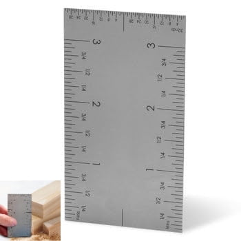 3'' Pocket Rule - Durable Stainless Square Edged Precision Ruler ...