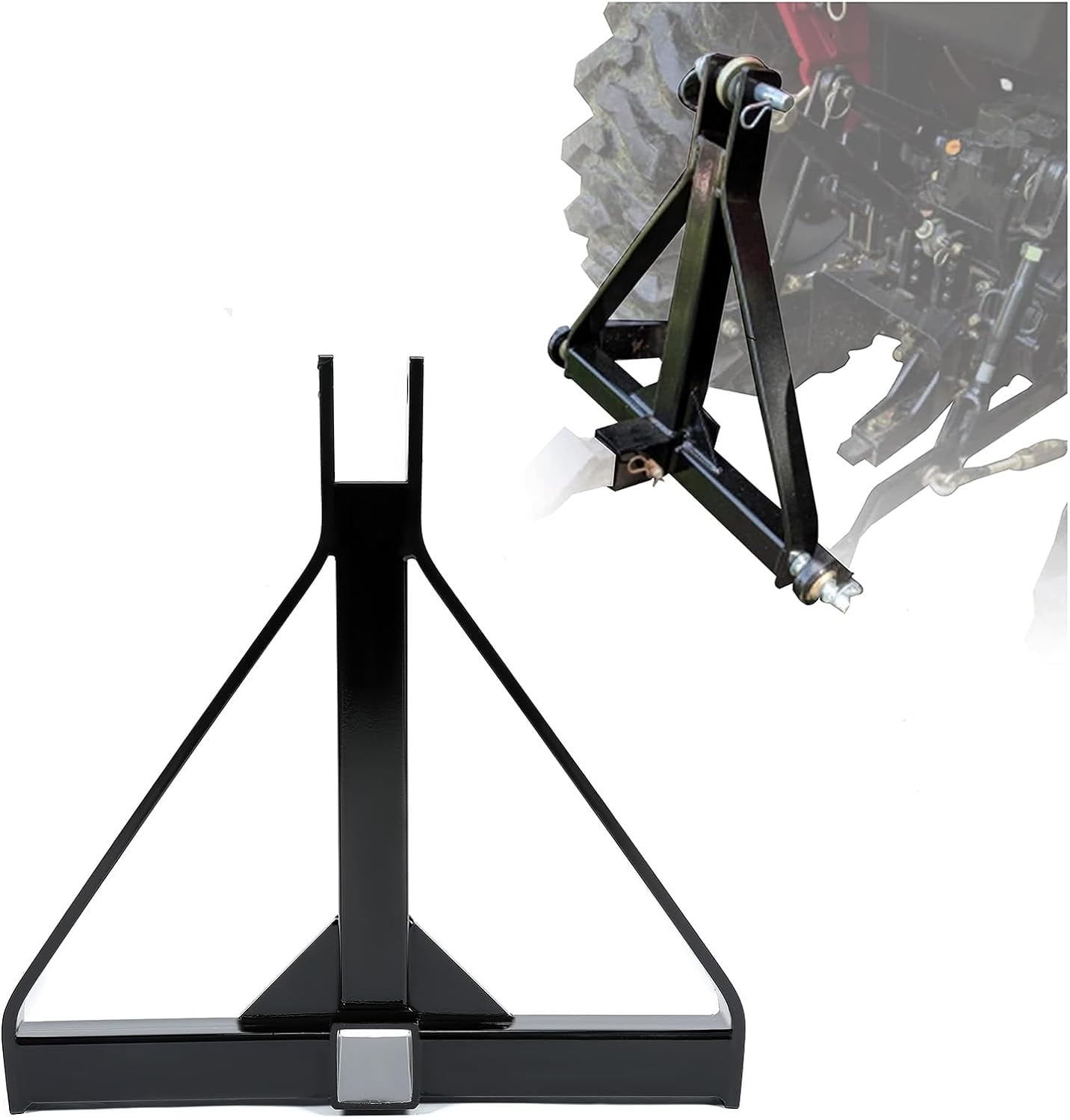 3 Point 2 Receiver Trailer Hitch Category 1 Tractor Tow Hitch Drawbar ...