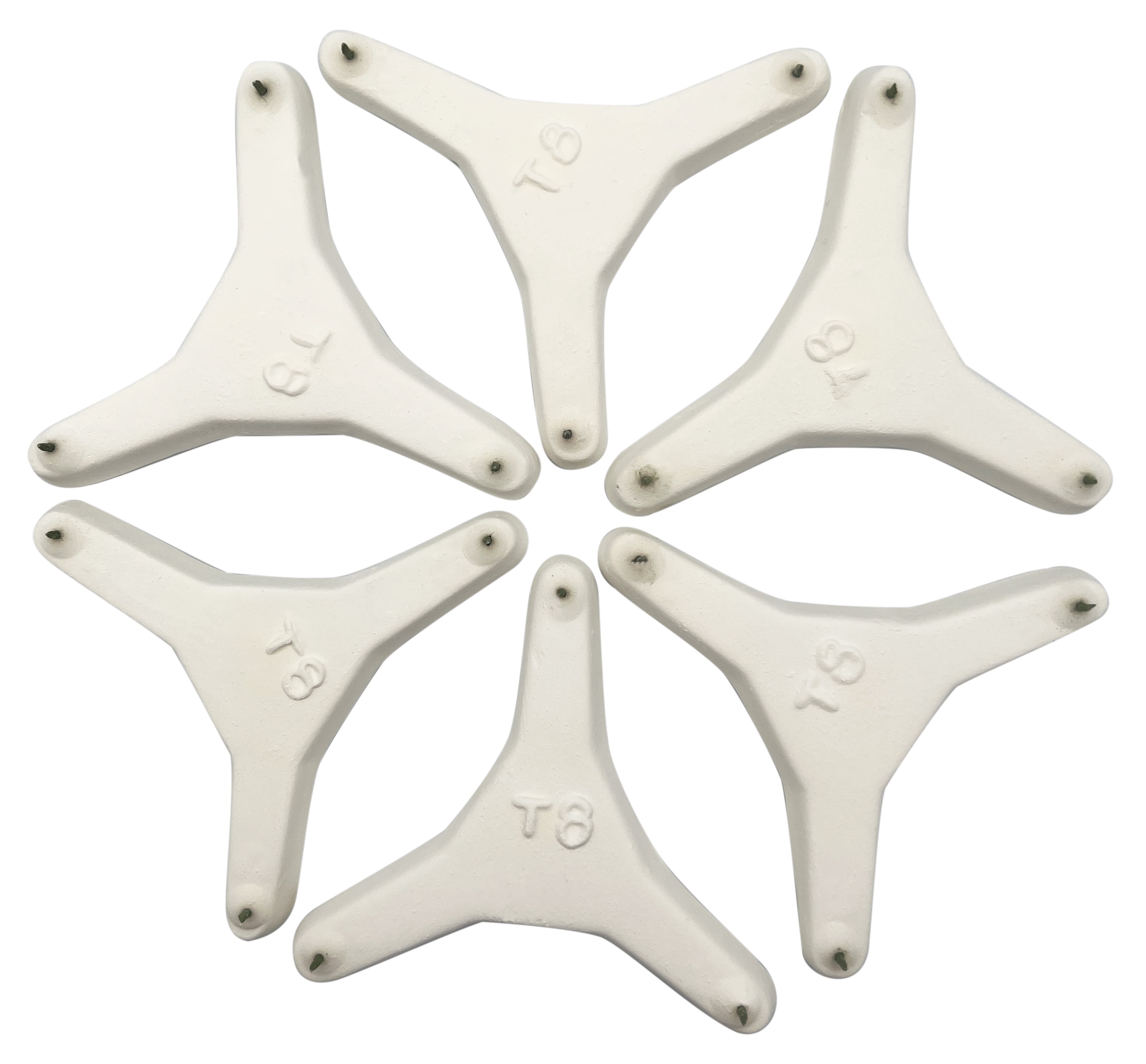 3-Point Ceramic Tripod Kiln Stilt with Points 3-1/4" Apart for Kiln ...