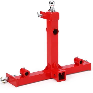 RVNI 3 Point Gooseneck Receiver Hitch Trailer Mover Ball Drawbar cat 1 ...