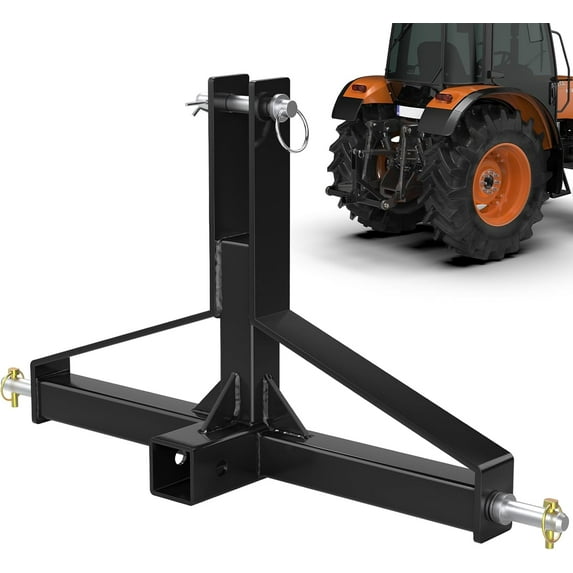 3 Point Hitch 2" Receiver Quick Hitch Compatible, Tractor Mover Drawbar ...