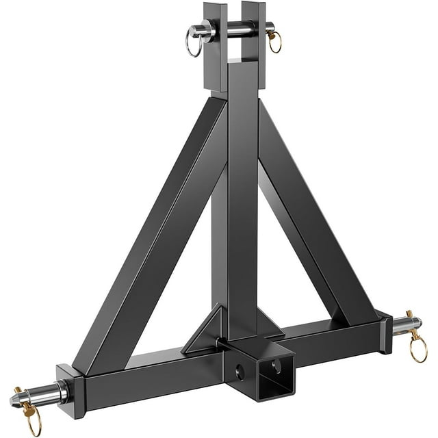 3 Point Hitch Receiver, 2" Receiver Trailer Hitch Category 1 Tractor ...