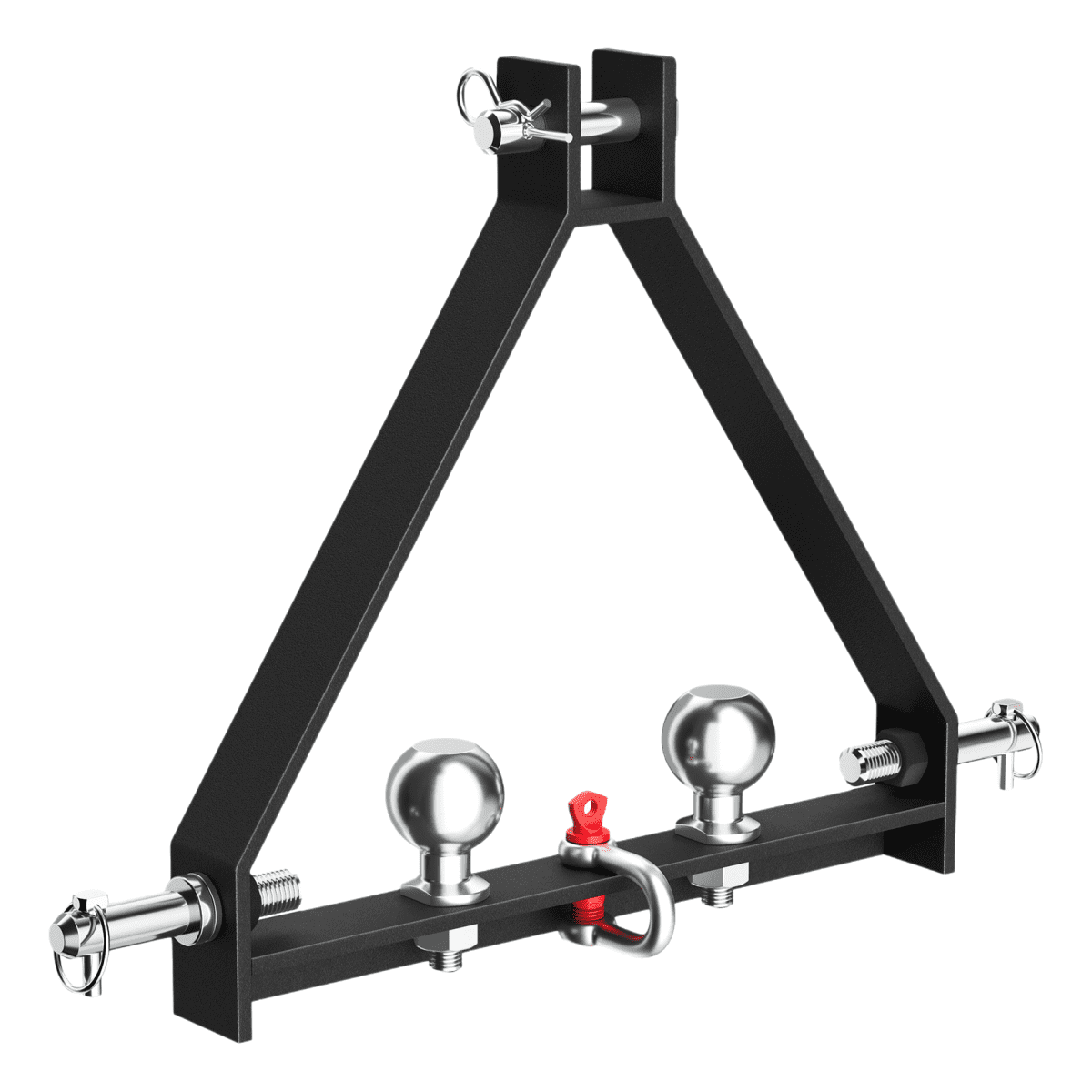 3 Point Hitch Receiver with 2" Trailer Hitch Balls, Category 1 with 2 ...