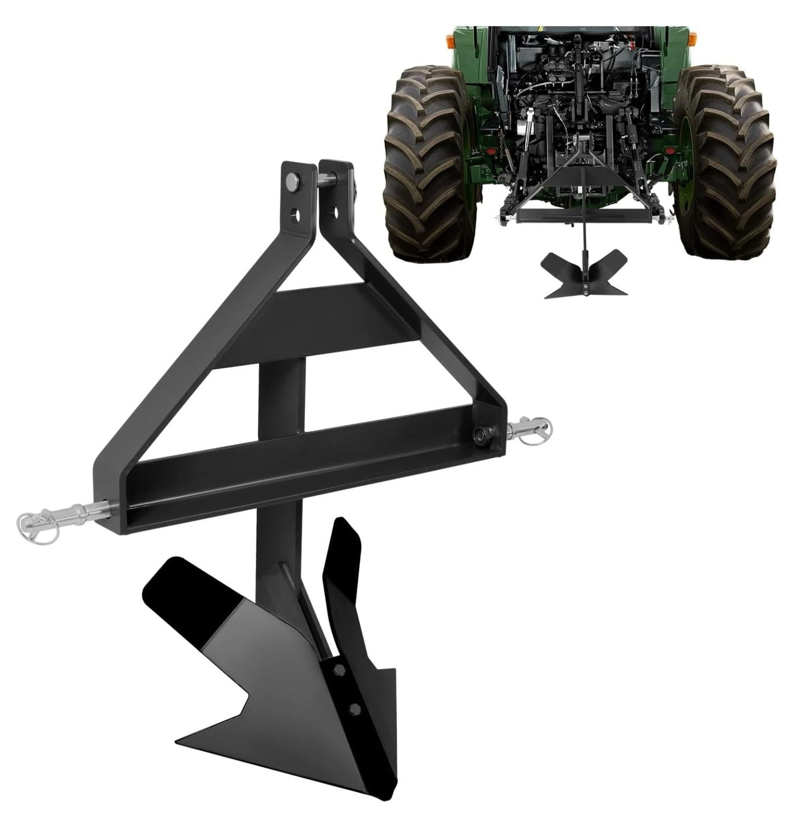 3 Point Middle Buster Plow Compatible with Category 1 Three-Point Quick ...
