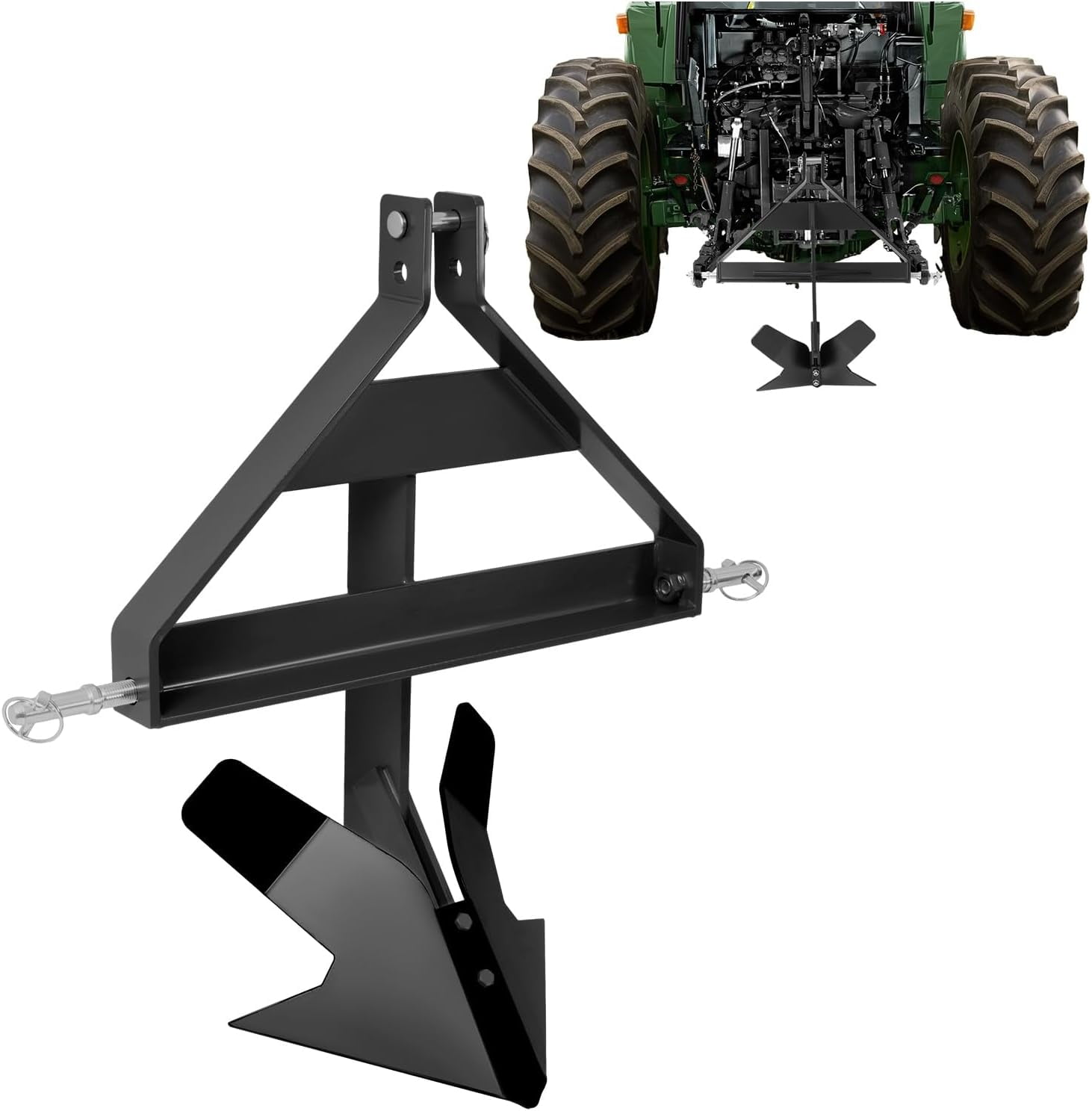 3 Point Middle Buster Plow Compatible with Category 1 Three-Point Quick ...