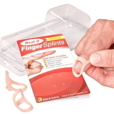 3-Point Products Finger Splints Graduated Sizes 6,7,8 for Fingers ...