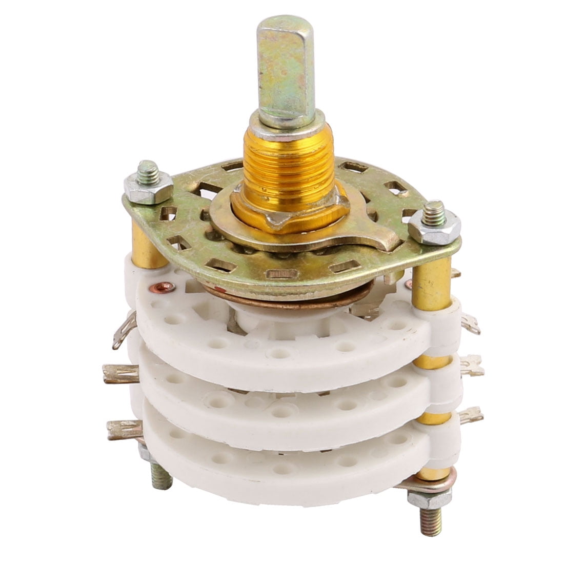 3 Pole 6 Position Three Decks 21 Terminal Band Channel Rotary Switch ...