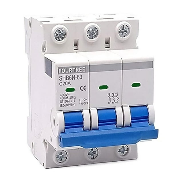 3 Pole Din Rail Mini Circuit Breaker Household Air switches ...