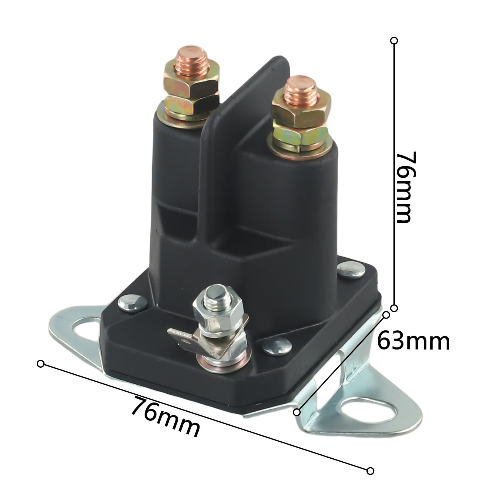 3 Pole Starter Solenoid Relay Switch Replacement 12V Starter Solenoid ...