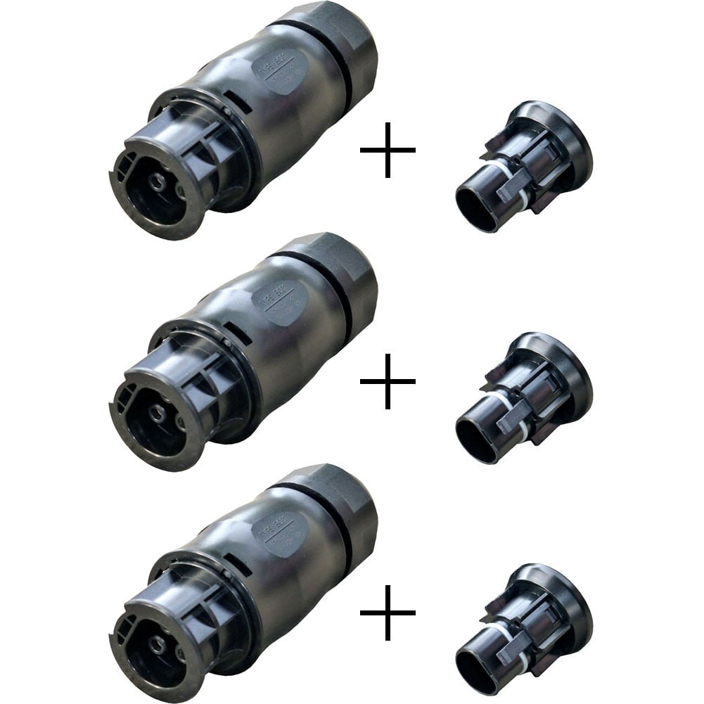 3-Pole Waterproof Connector,Female End Cap for Betteri BC01,Hoymiles ...