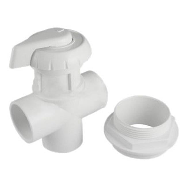3-Port 2 in. HydroFlow Vertical Notched Diverter Valve, White - Walmart.com