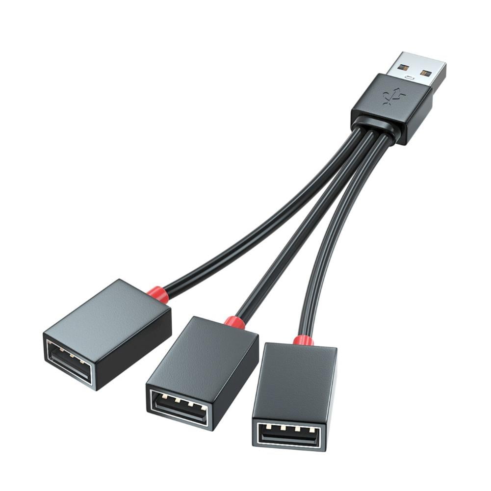 3-Port Car USB Charger Expander Smart Fast Charging Hub for Phones ...