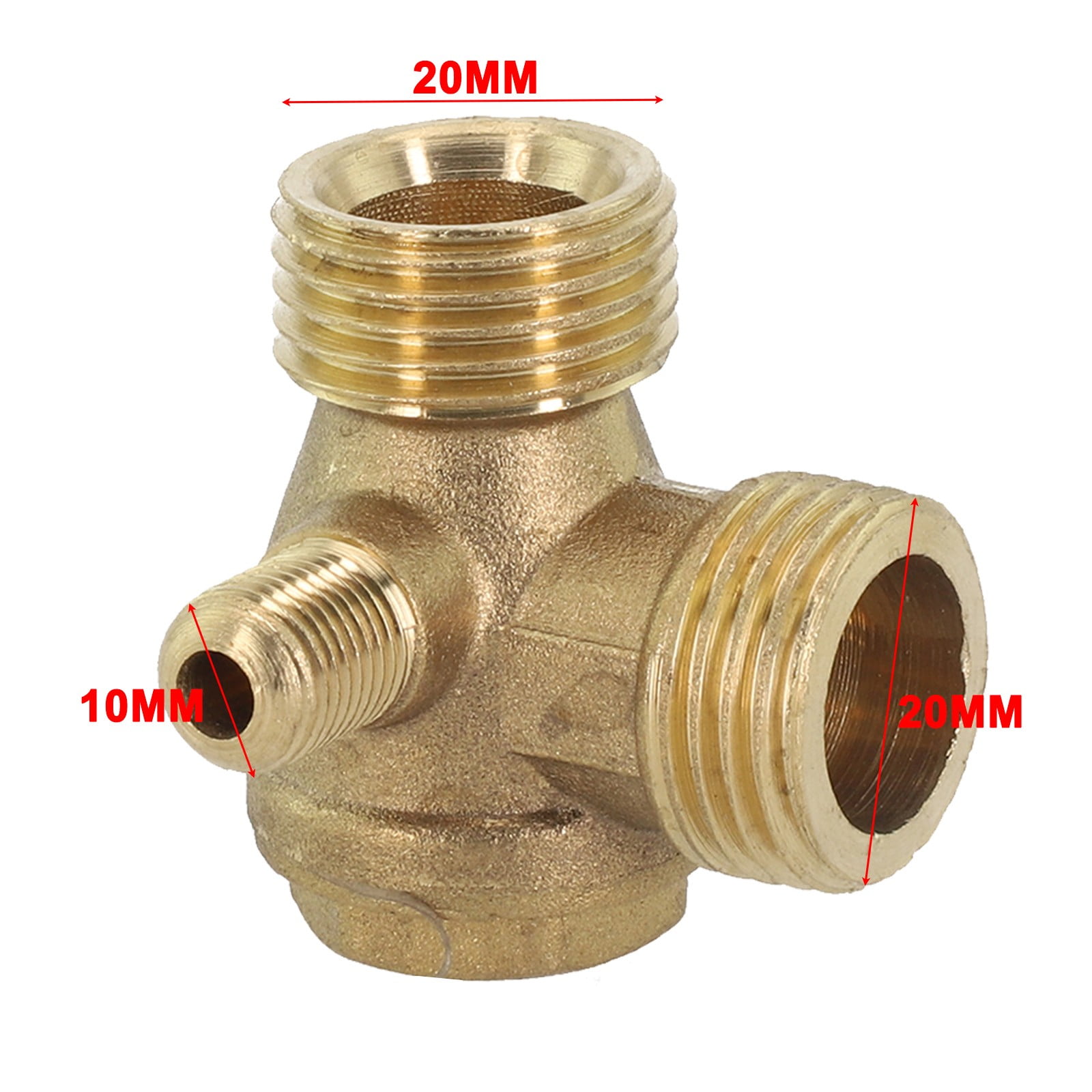 3-Port Check Valve 3-Port Air Compressor Check Valve Thread Connecting ...