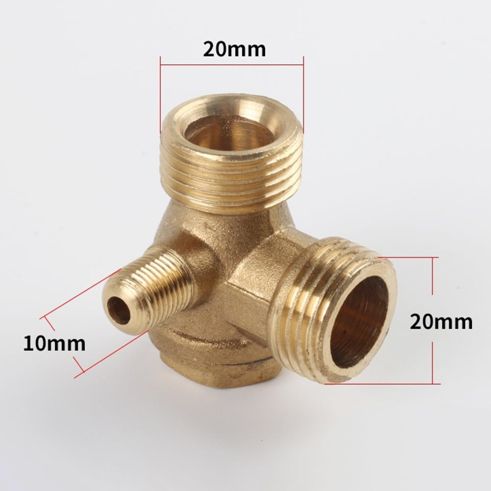 3-Port Check Valve 3-Port Air Compressor Check Valve Thread Connecting ...