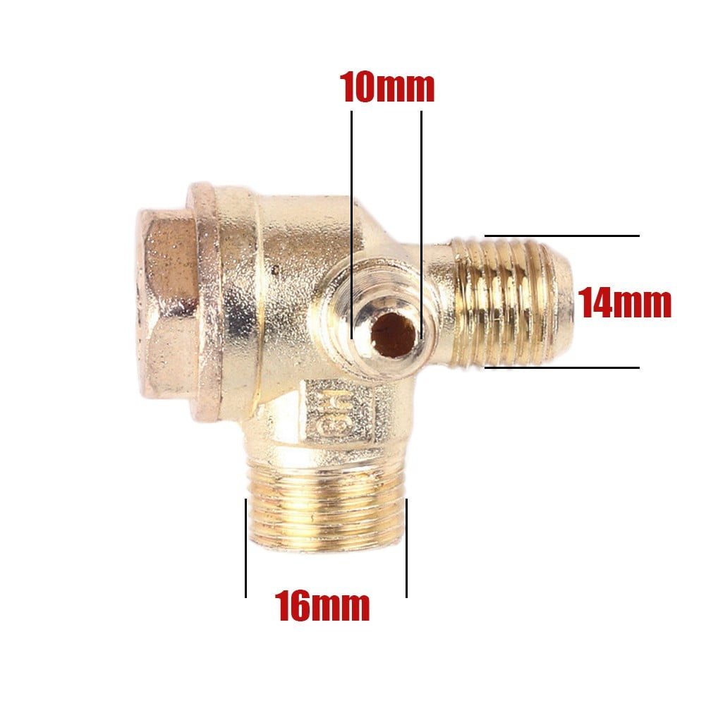 3 Port Check Valve Zinc Alloy Male Thread Connector Tool For Air ...