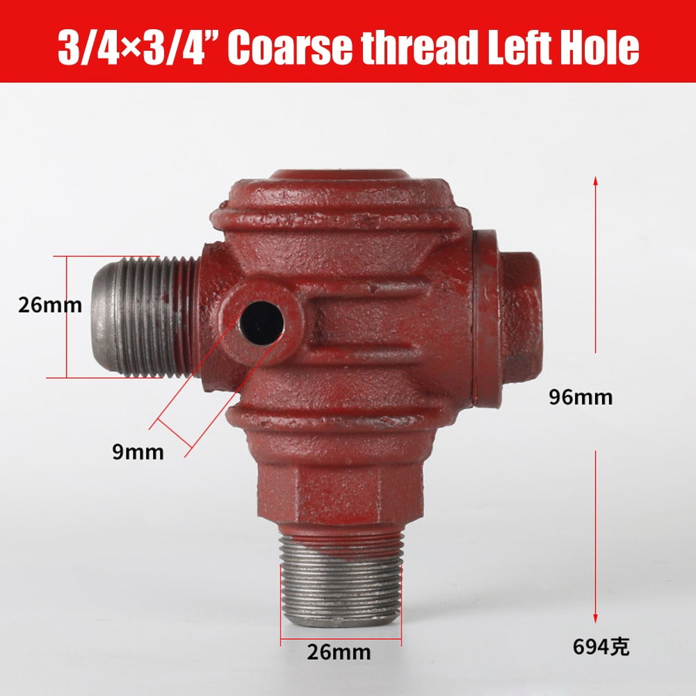 3 Port Copper Male Thread Check Valve Connector Tool For Air Compressor ...