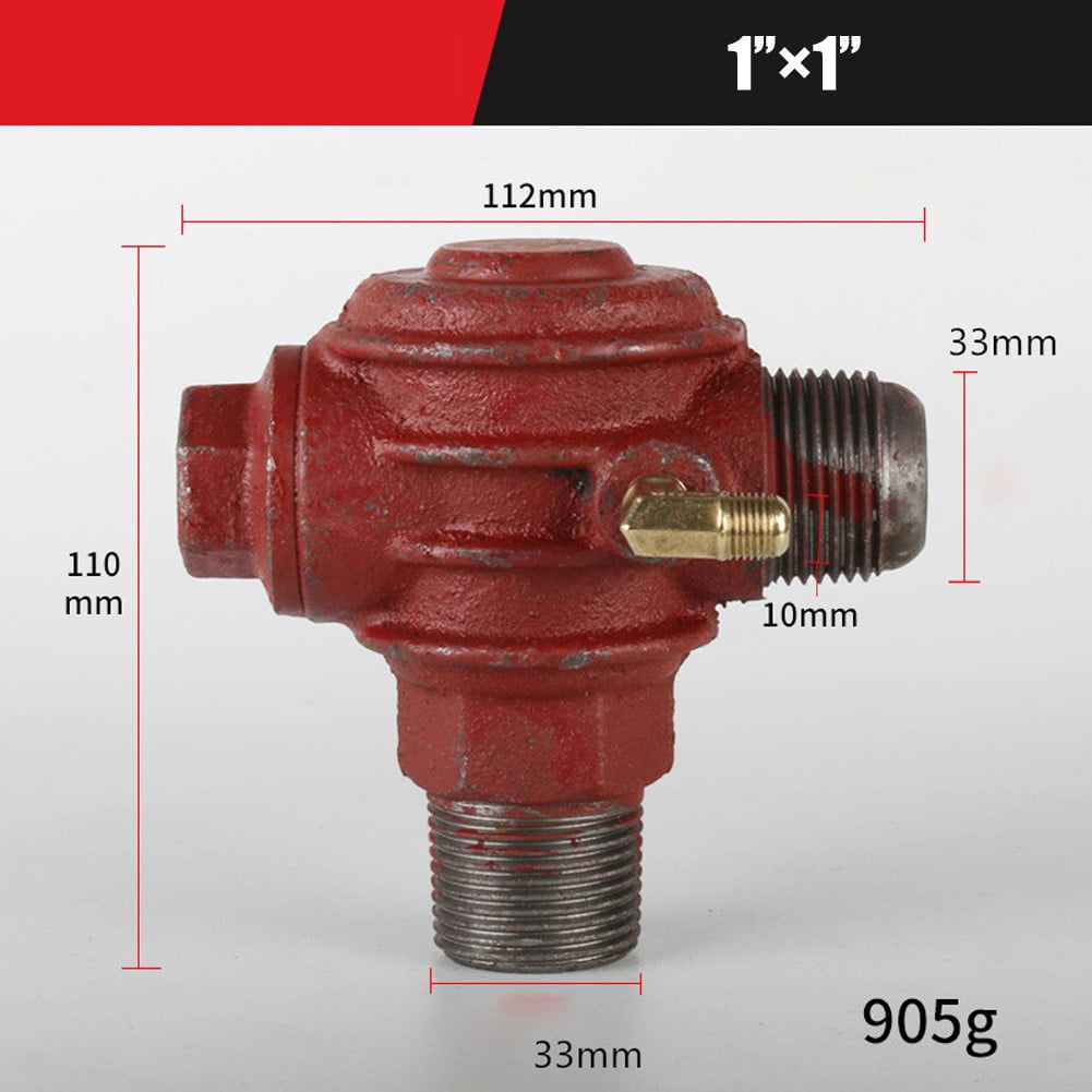 3 Port Iron Male Thread Check Valve Connector Tool for Air Compressor ...