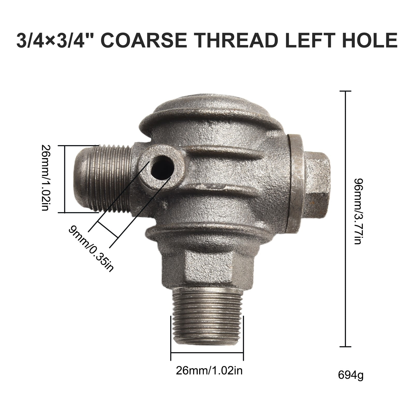 3 Port Iron Male Thread Check Valve Connector Tool For Air Compressor ...