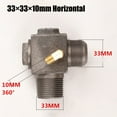 3 Port Iron Male Thread Check Valve Connector Tool For Air Compressor ...