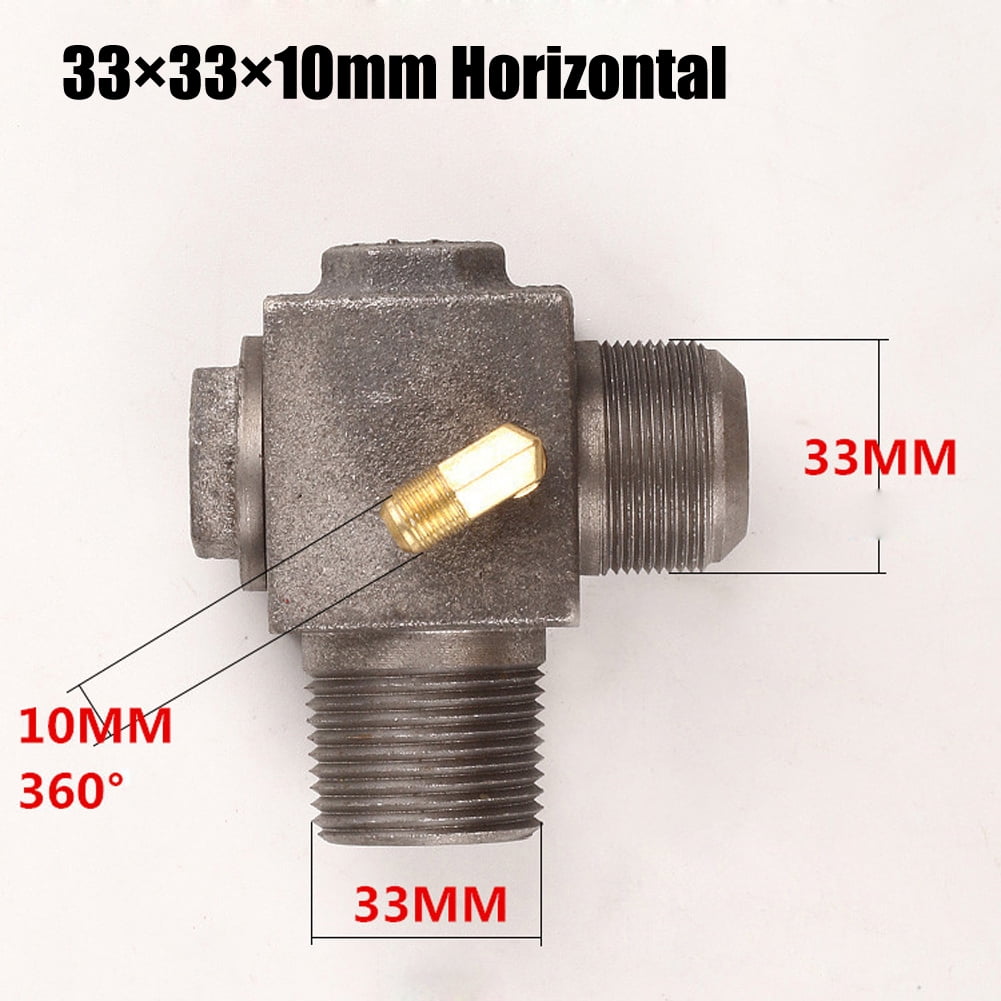 3 Port Iron Male Thread Check Valve Connector Tool for Air Compressor ...