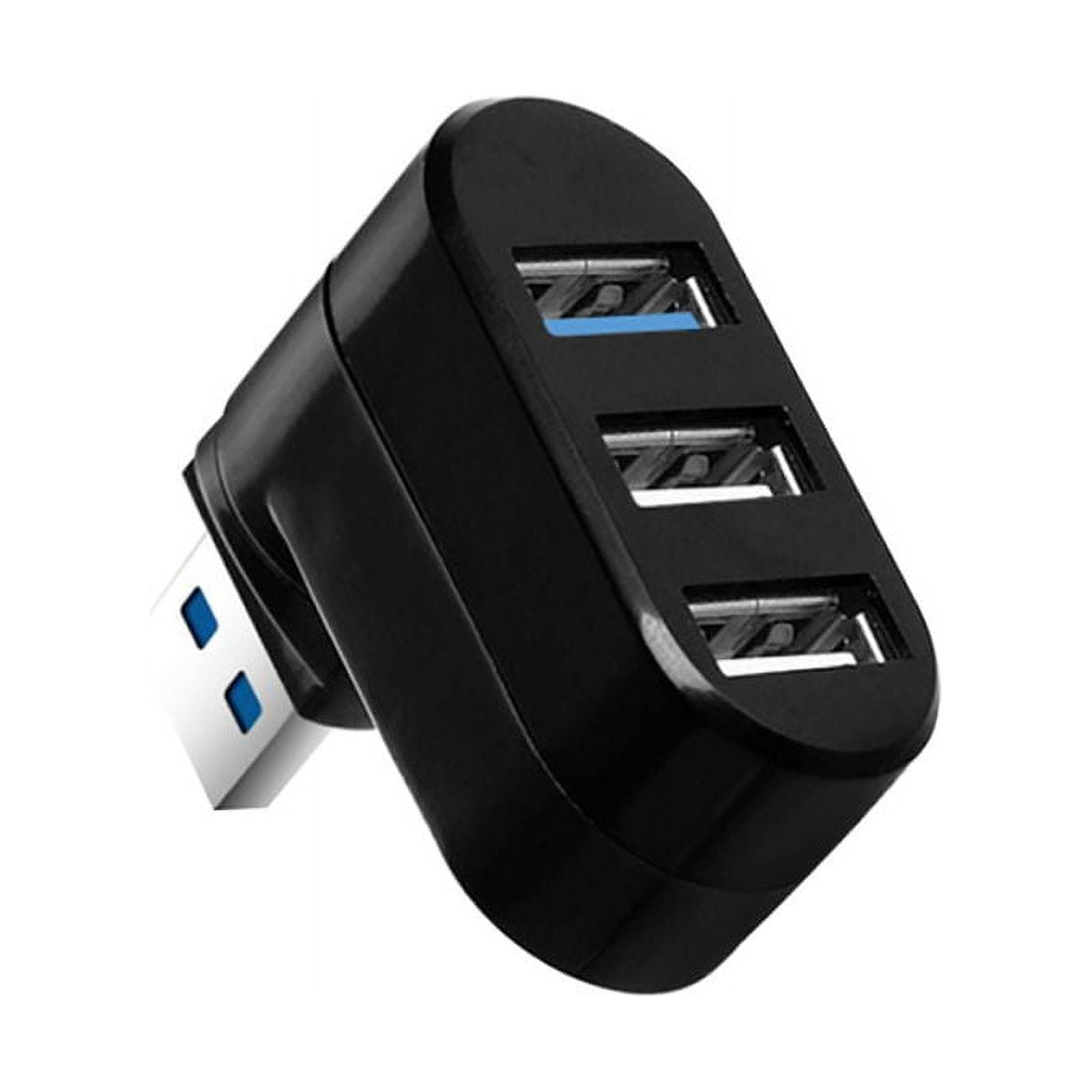3 Port Mini USB Hub, USB Port Splitter USB 2.0/3.0 Hub Dock - 90°/180 ...