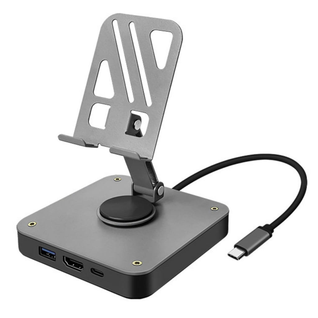 3 Port Type C Adapter Dock Station Stand for Handheld Consoles and USB ...