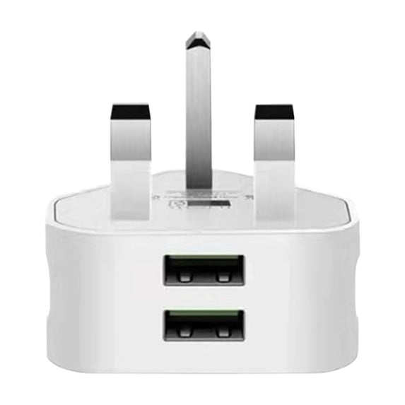 3 Port USB Travel Power Adapter Phone Charger International Block Plug ...