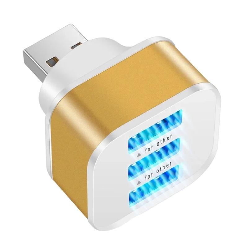 3 Port USB2.0 Charging Expander USB Slot Adapter Extender Auto ...