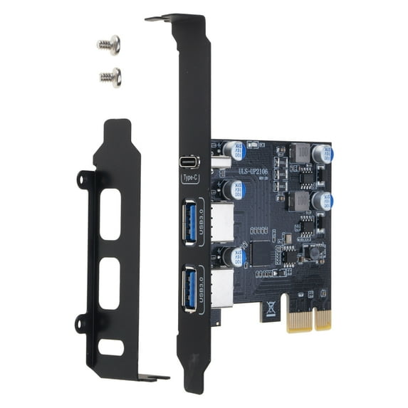 3 Port USB3.0 PCIe Expansion Card, 18W Power Expands PC Connection ...