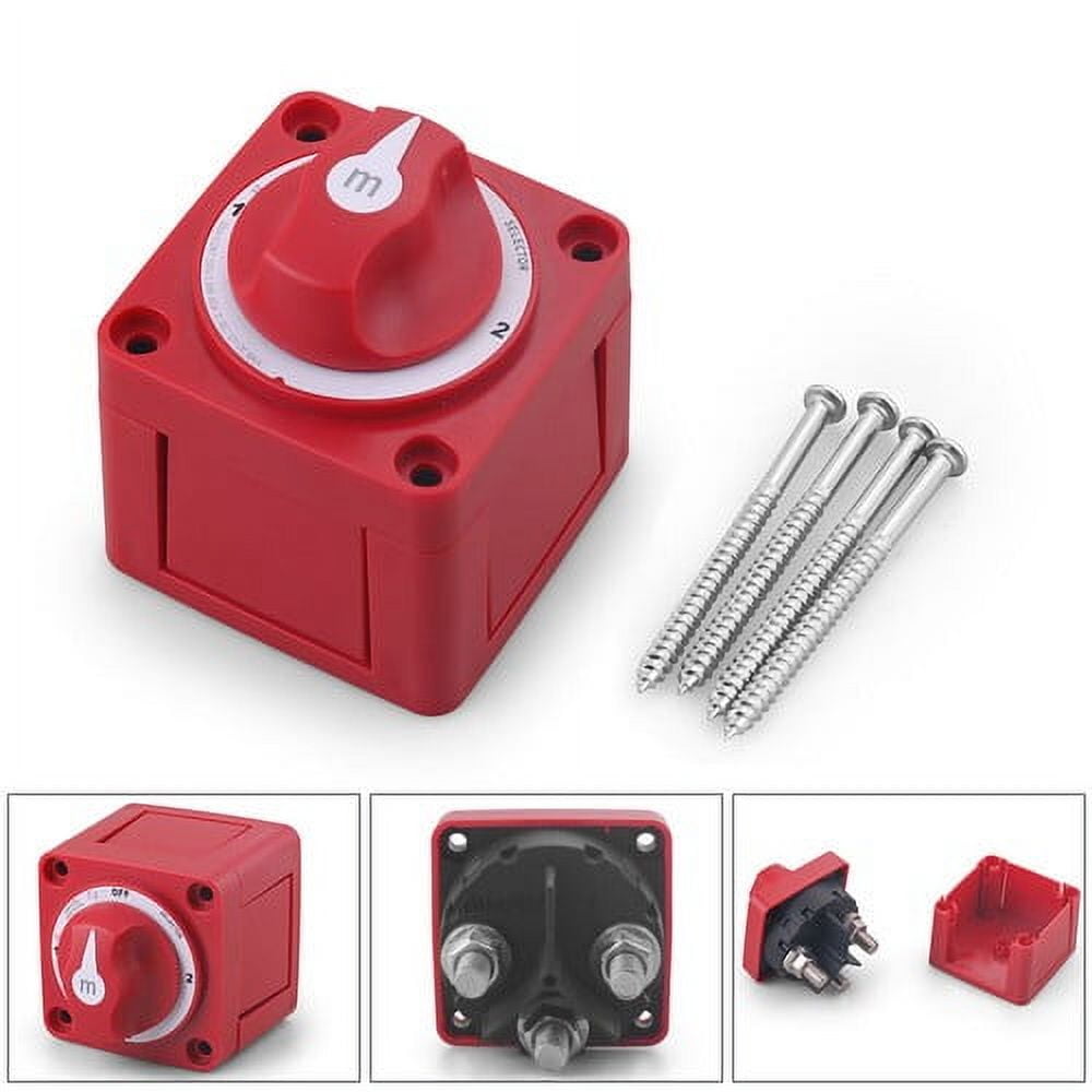 3 Position 32V M-Series Ignition Protected Marine Dual Battery Selector ...