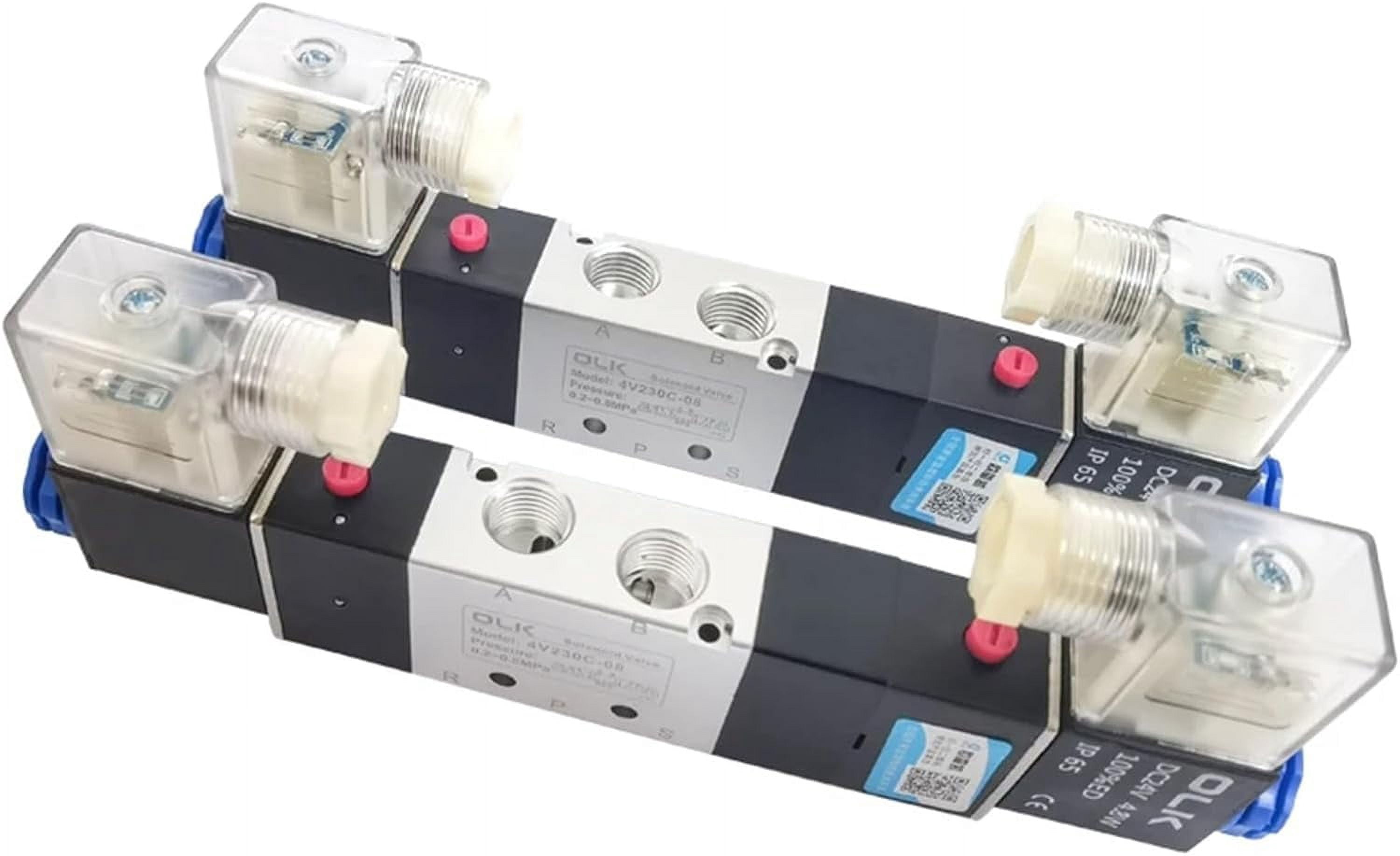 3 Position 5 Port 4V130C-06 4V230C-08 4V330C-10 4V430C-15 Air Solenoid ...
