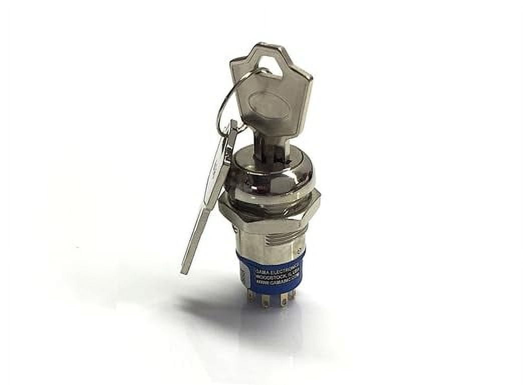 3 Position Single Pole Momentary On-Off-Momentary On Keylock Switch ...