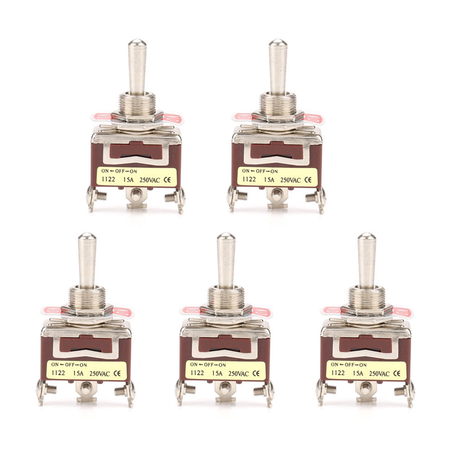 3-Position Toggle Switch 12mm 15A 250VAC Heavy Duty, Waterproof ...