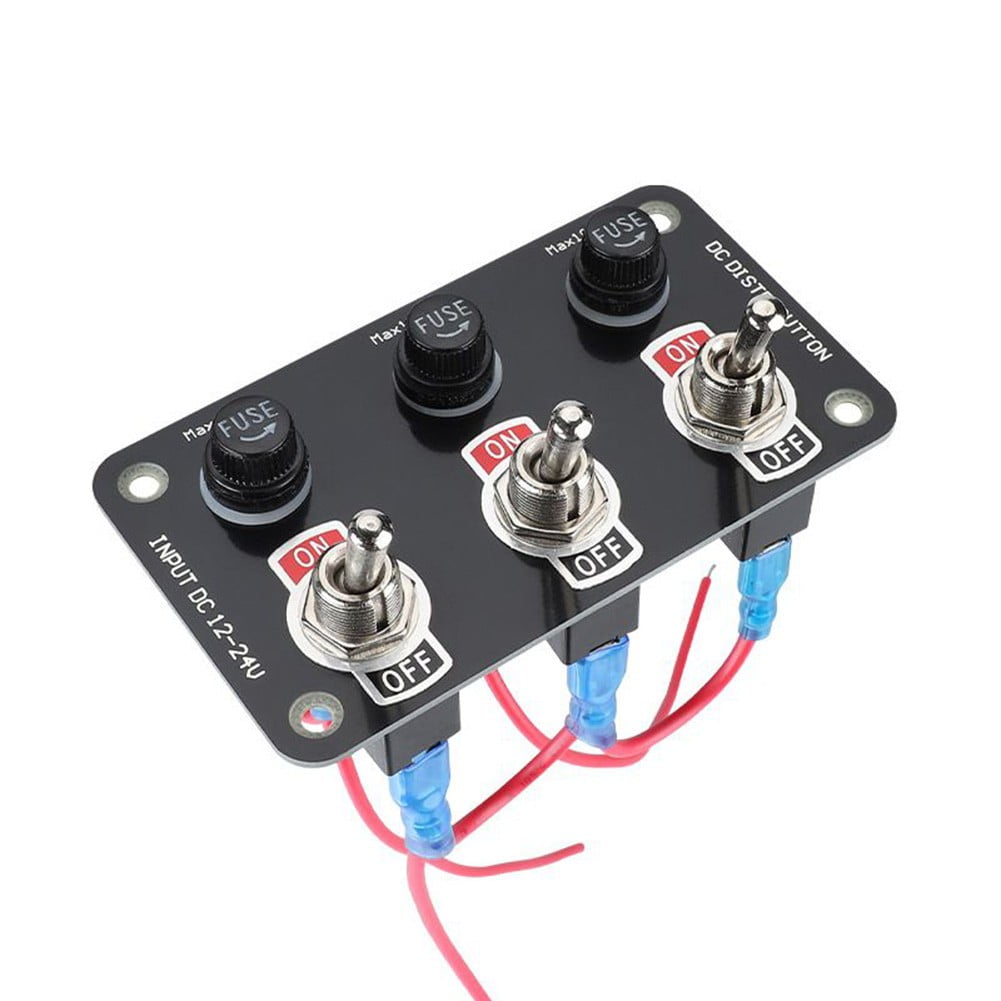 3 Position Toggle Switch Panel On/Off with Marine Yacht 12V/24V Switch ...