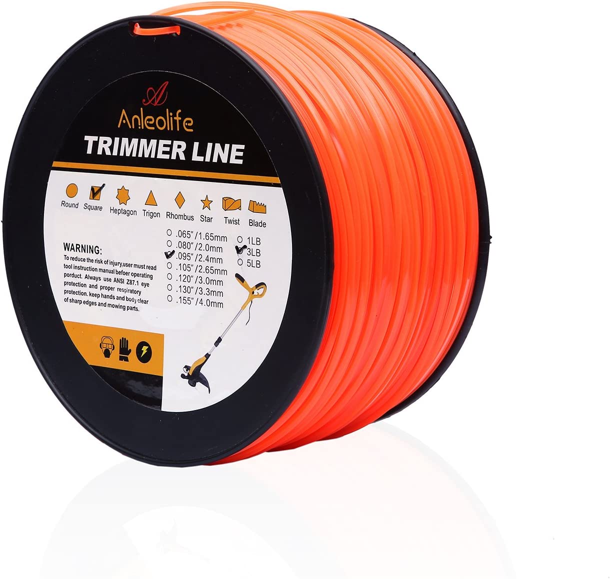 MaxPower 333695 3 Lb. Spool .095 Round Trimmer Line - Walmart.com
