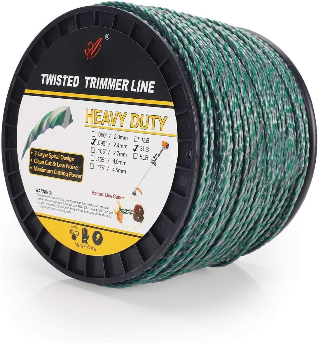 3-Pound Hevy Duty Twisted .095-inch-by-1181-ft Dul Core String Spirl ...