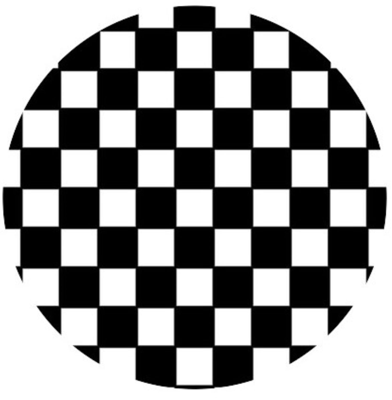 3" Pre-Cut Round Black & White Checkered Race Theme Edible Image Cupake ...