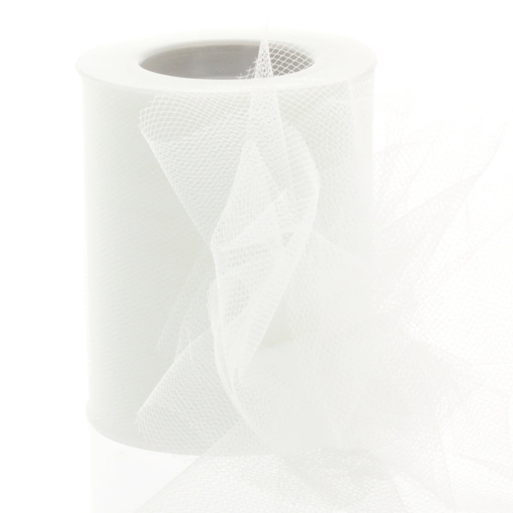 3" Premium Tulle White 25 Yard - Walmart.com