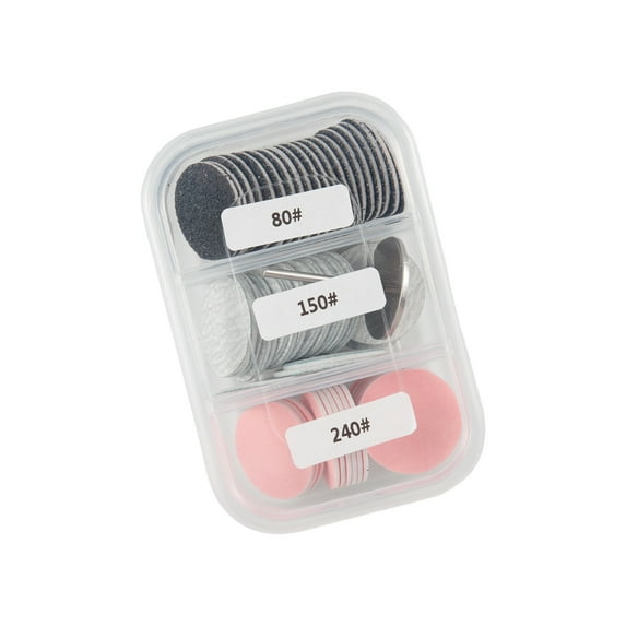 3. Professional Metal Base Foot File Set, 60 Colorful Pads for ...