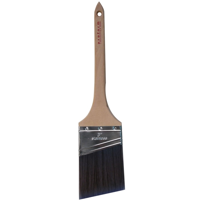 3" Proform Technologies CS3.0AS 70/30 Blend Angled Cut Sash Paint Brush ...