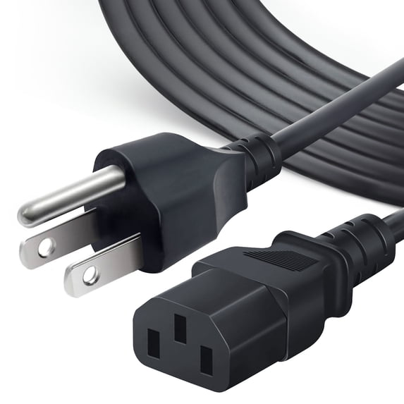 LORDTRONICS 3 Prong AC Power Cord 10FT 125V, Heavy-Duty Electric Cable ...