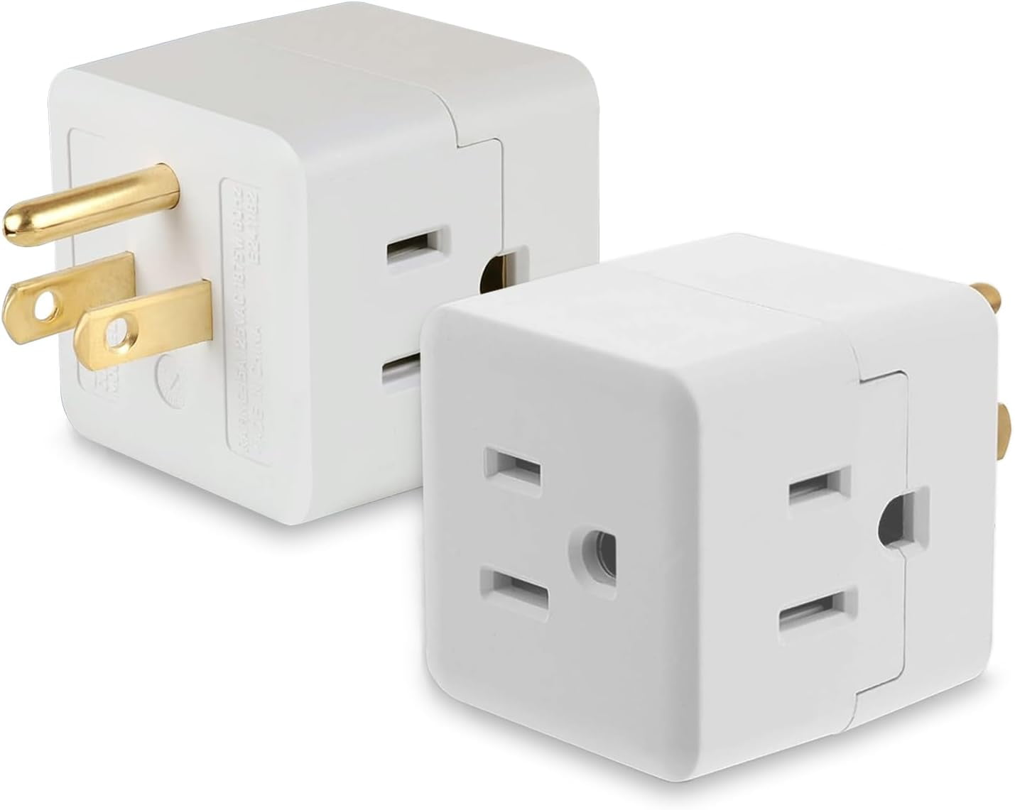 3 Prong Adapter, Multi Plug Wall Outlet Extender, Multiple Outlet ...