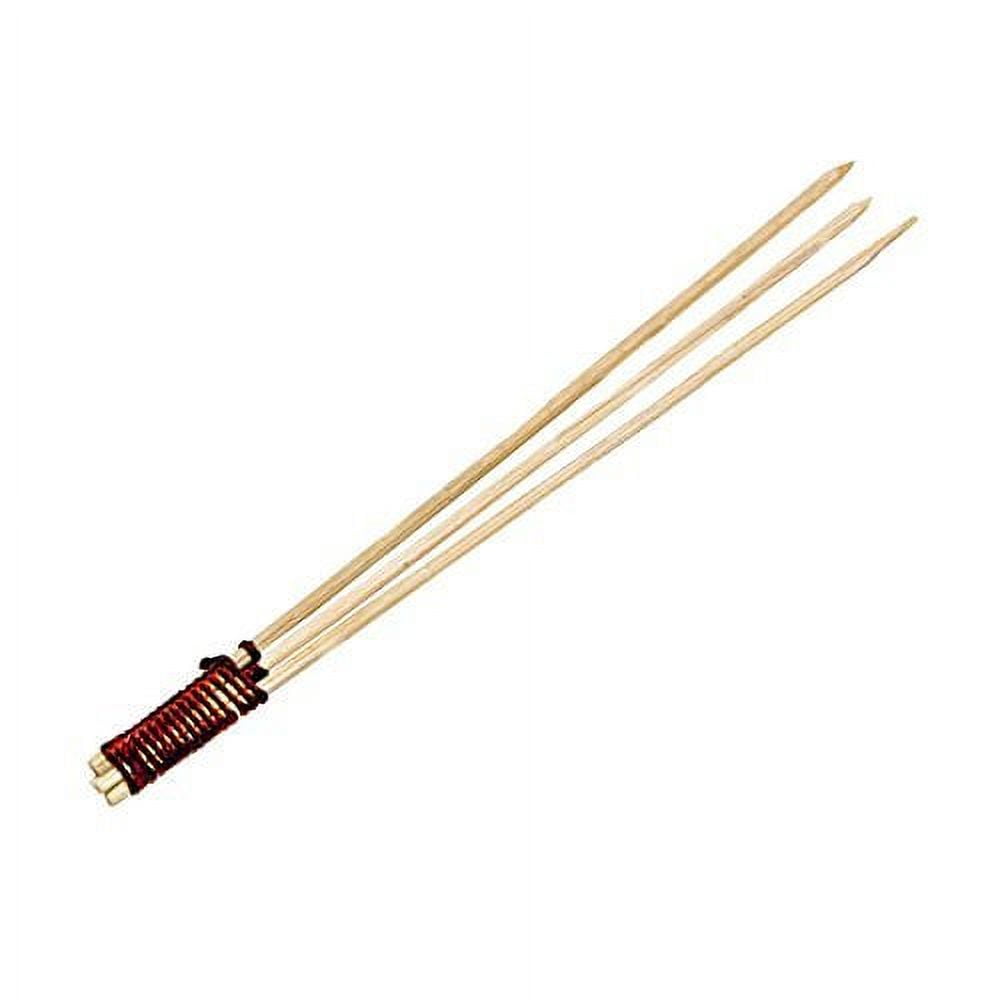 3 Prong Bamboo Pick Skewer with Tied End Case of 100, PacknWood ...