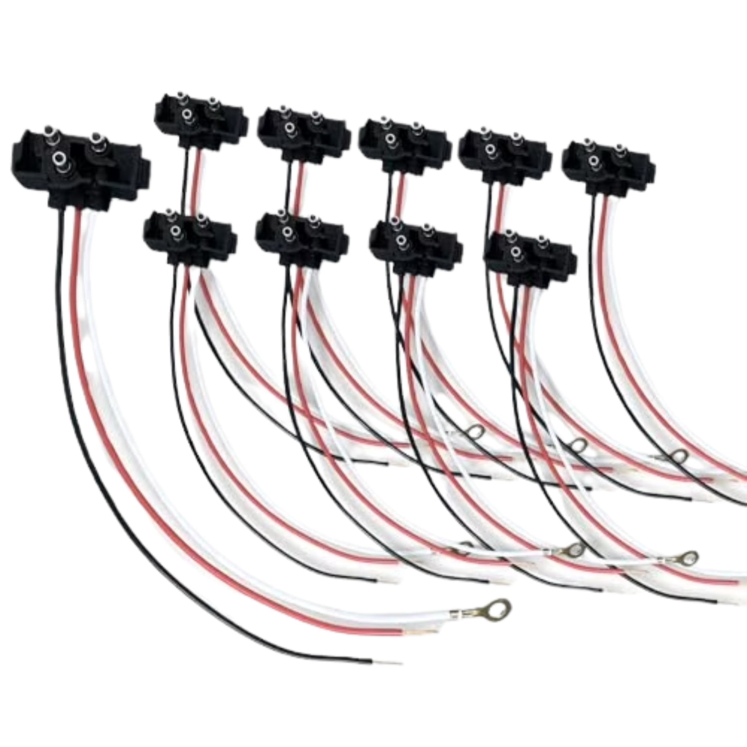 3 Prong Pigtail Wire Right Angle Plug for Truck Trailer Stop Turn Tail ...