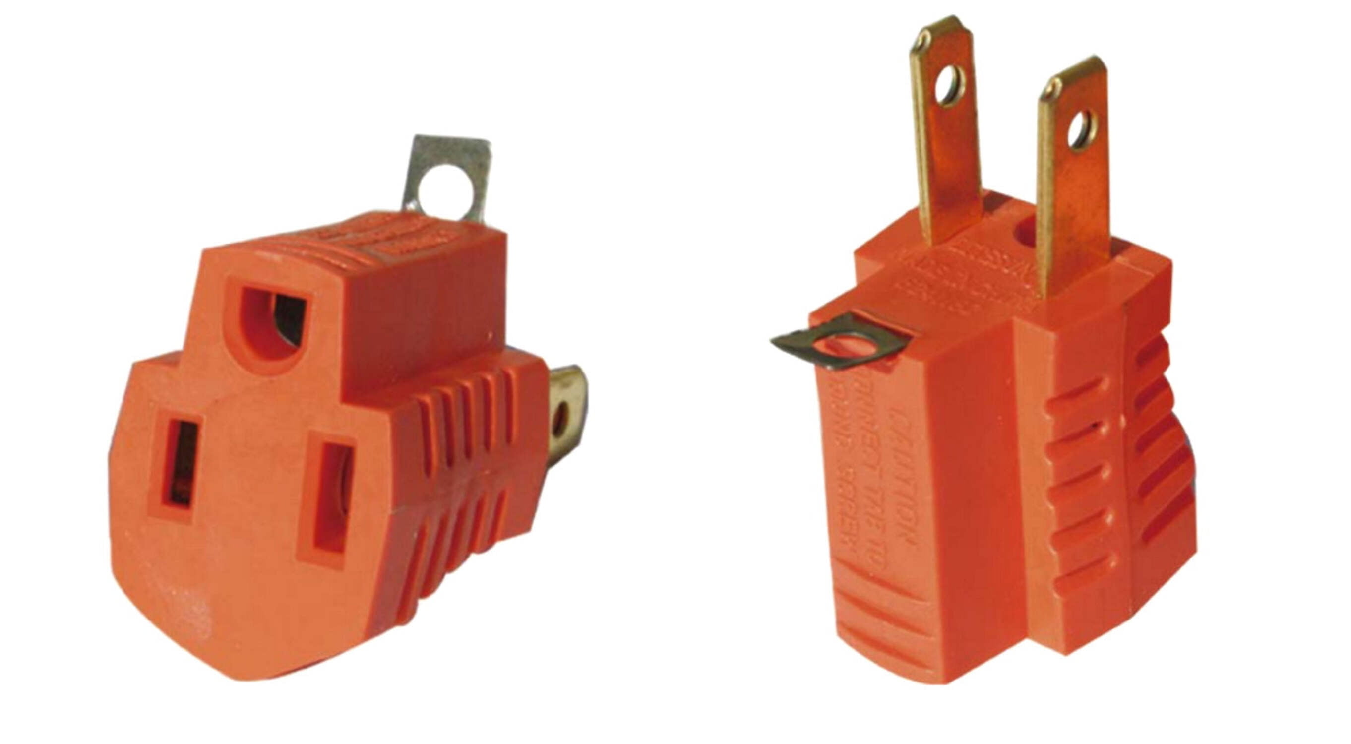 3 Prong to 2 Prong Grounding Adapters Outlet Electrical Ac Converter, 2 ...