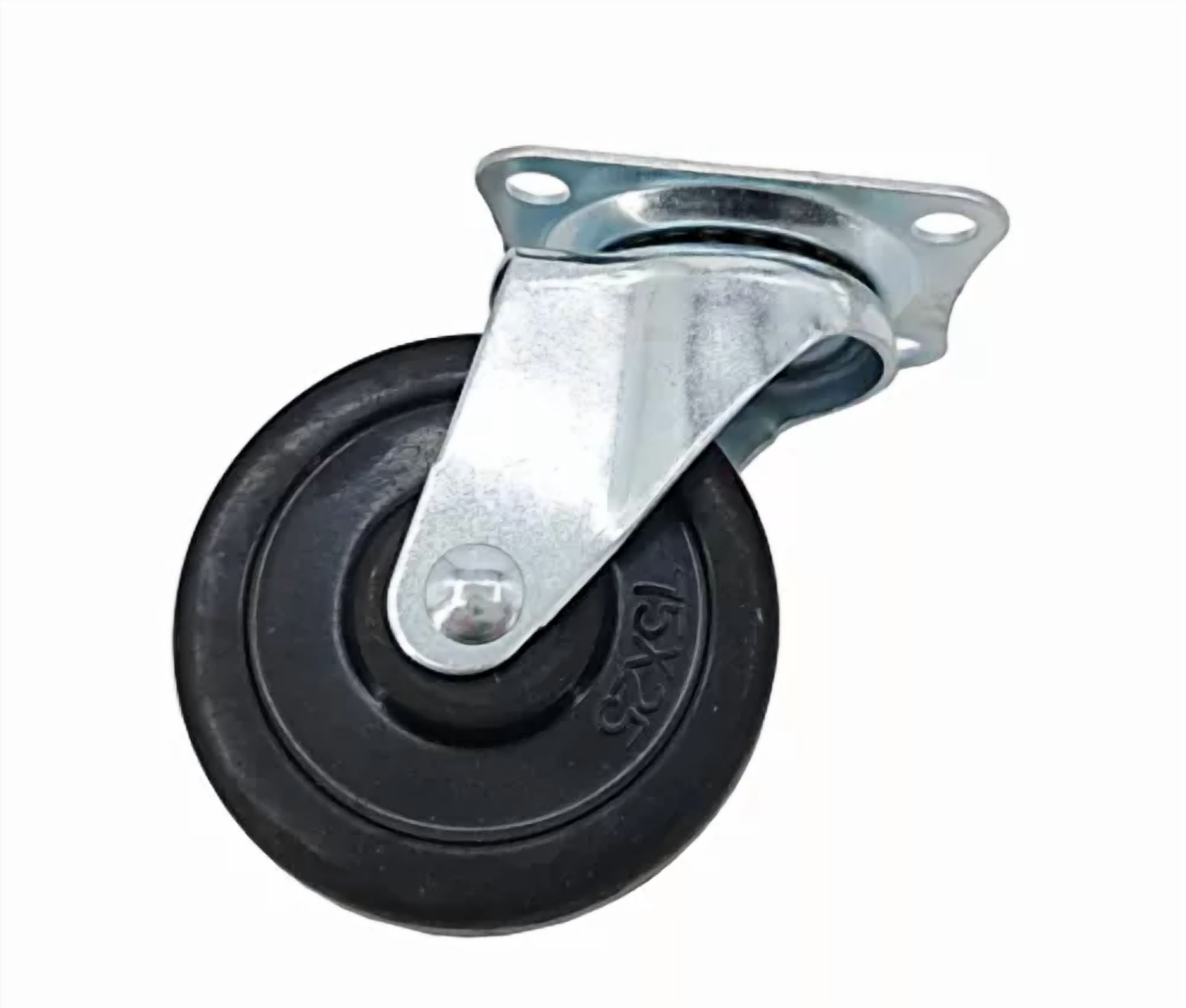 3" Pu Furniture Castor Wheel Top Plate Mount Non-Locking Swivel ...