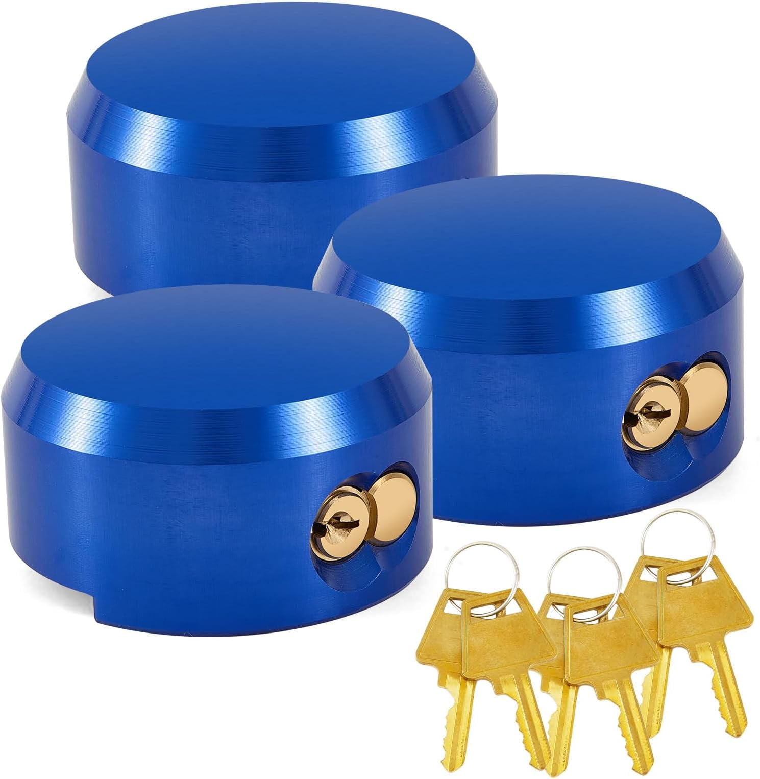 3 Puck Lock for Keyed Alike, 6061 Solid Trailer Door Locks Hockey Puck ...