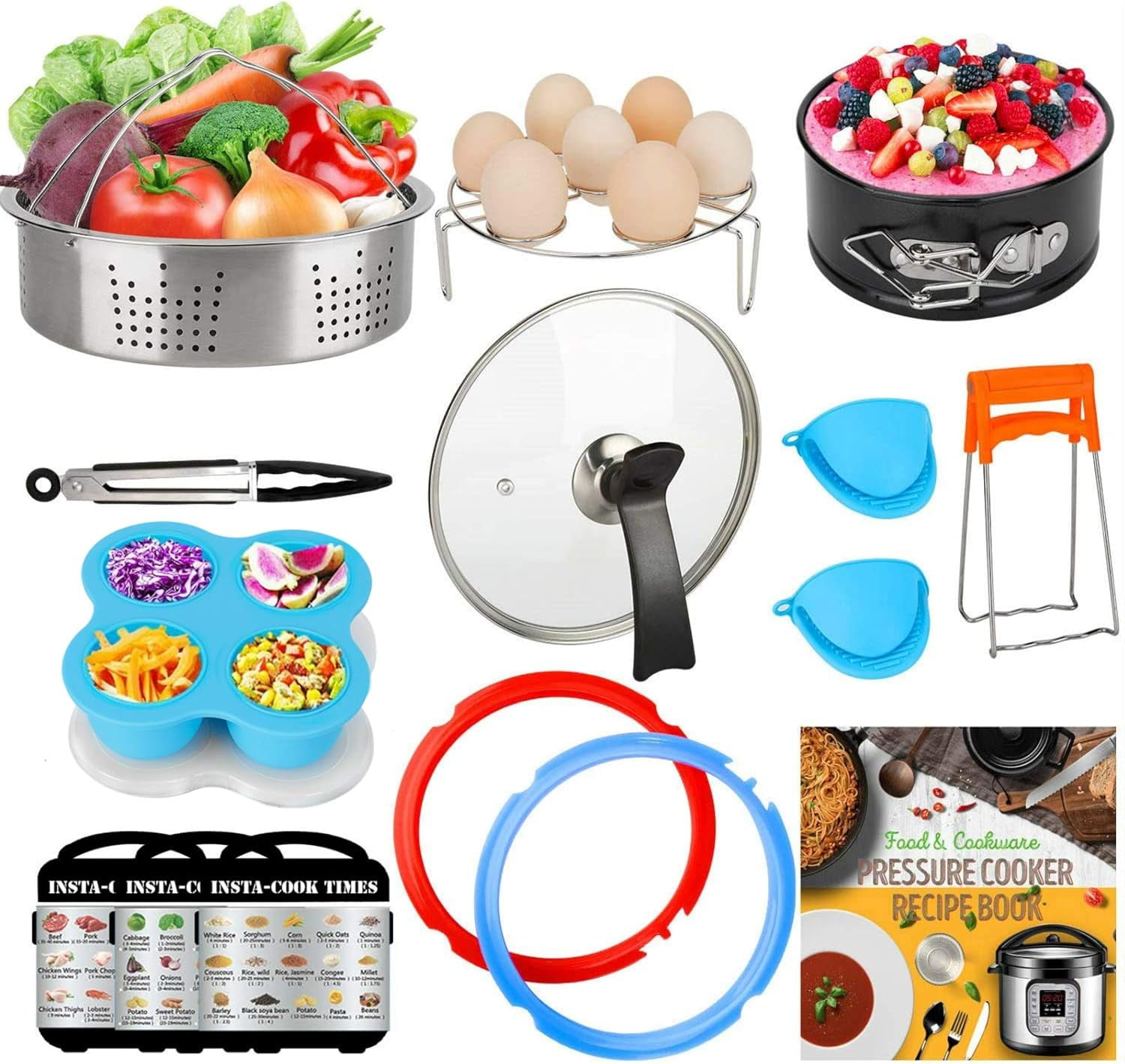 3 Quart Accessories for Instant Pot, Including Cake Baking Barrel ...